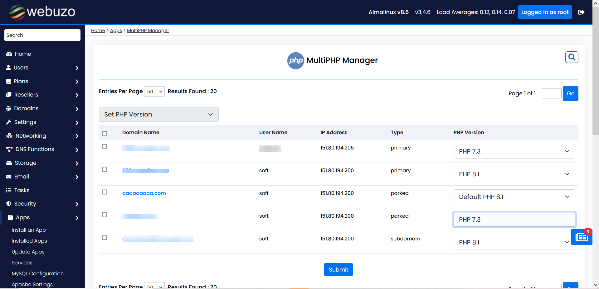 Webuzo 3.4.6 Launched – Webuzo